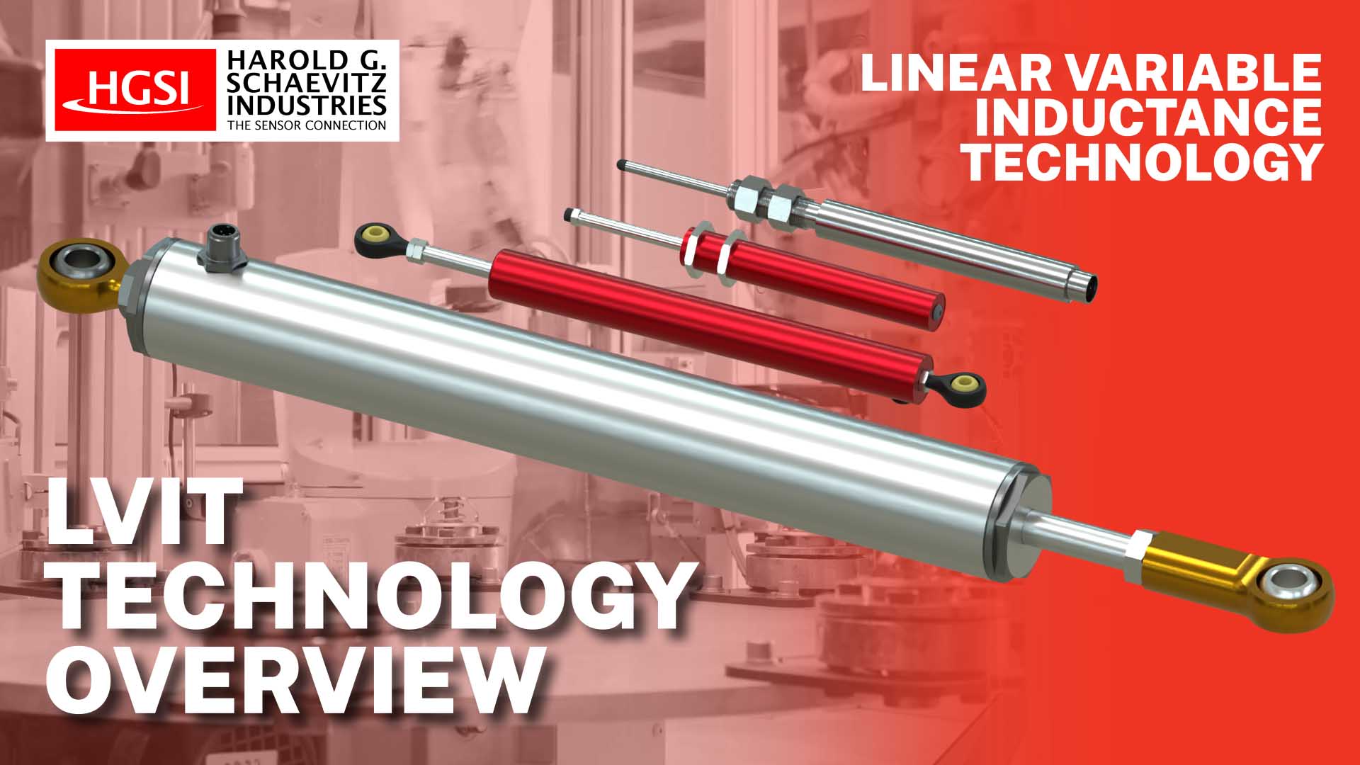 ILPS-19 Linear LVIT Position Sensor with Rod End Joints ILPS-19 Linear LVIT Position Sensor with Rod End Joints